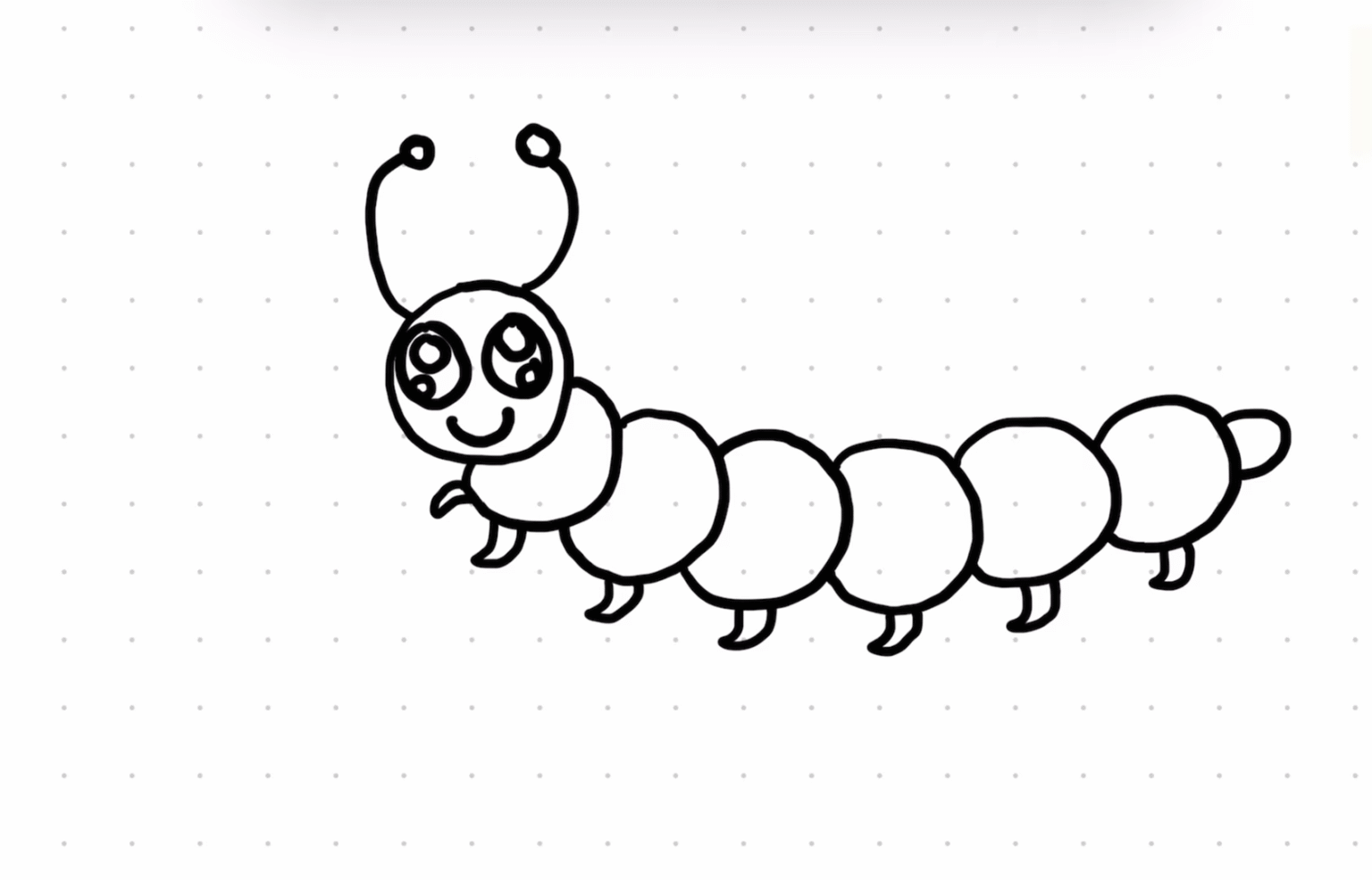 How to Draw a Caterpillar - Draw And Colour
