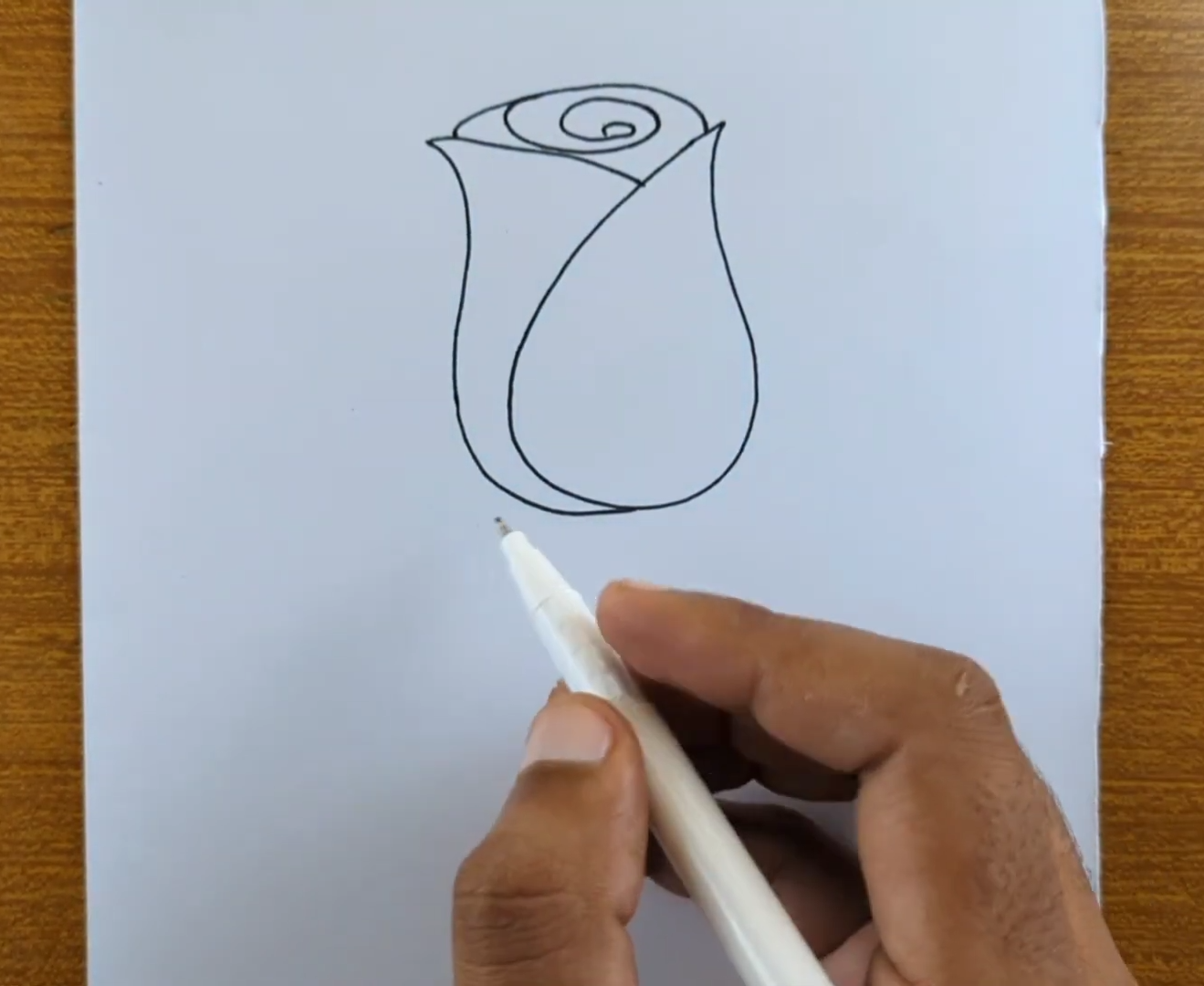 How to Draw a Cute Rose with Face - Draw And Colour