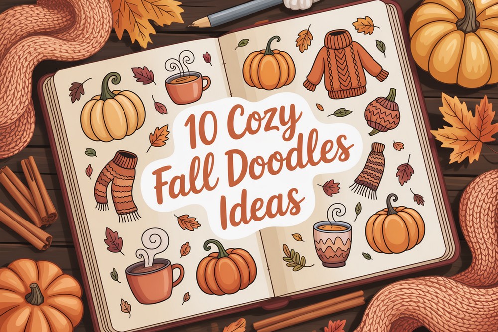 10 Cozy Fall Doodles Ideas - Draw And Colour