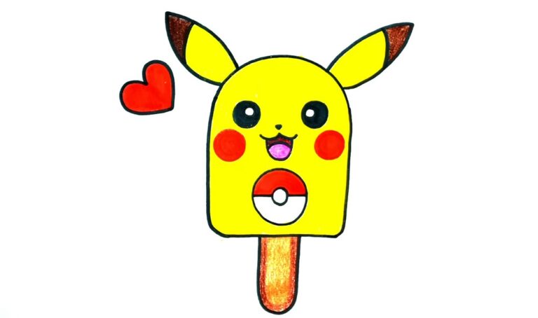 How To Draw Easy Pikachu - Draw And Colour
