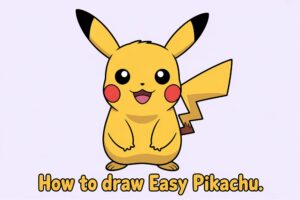 How To Draw Easy Pikachu - Draw And Colour