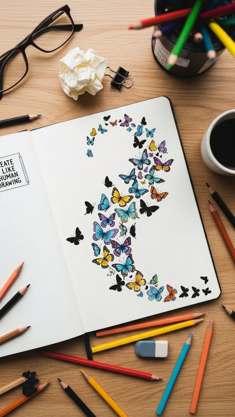 25 Butterfly Drawing Ideas With Colored Pencils - Draw And Colour
